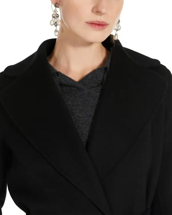 Max Mara Poldo Wool Belted Wrap Coat
