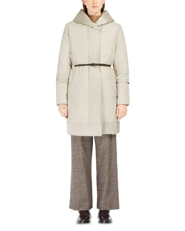 Max Mara Novef Water Repellent Reversible Down Coat - Light
