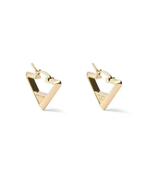 Prada Metal Earrings - Gold/silver
