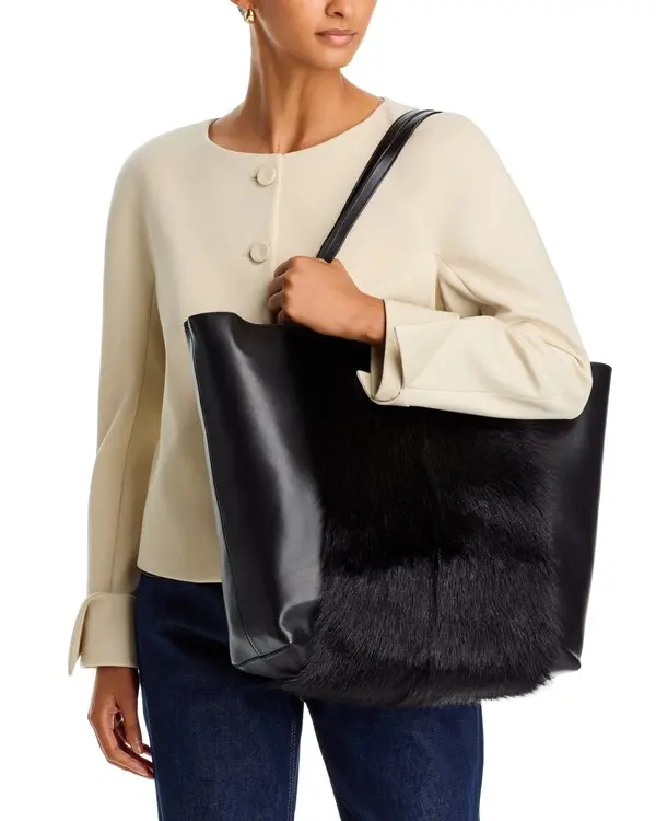 TOTEME Roam Goat Hair Tote