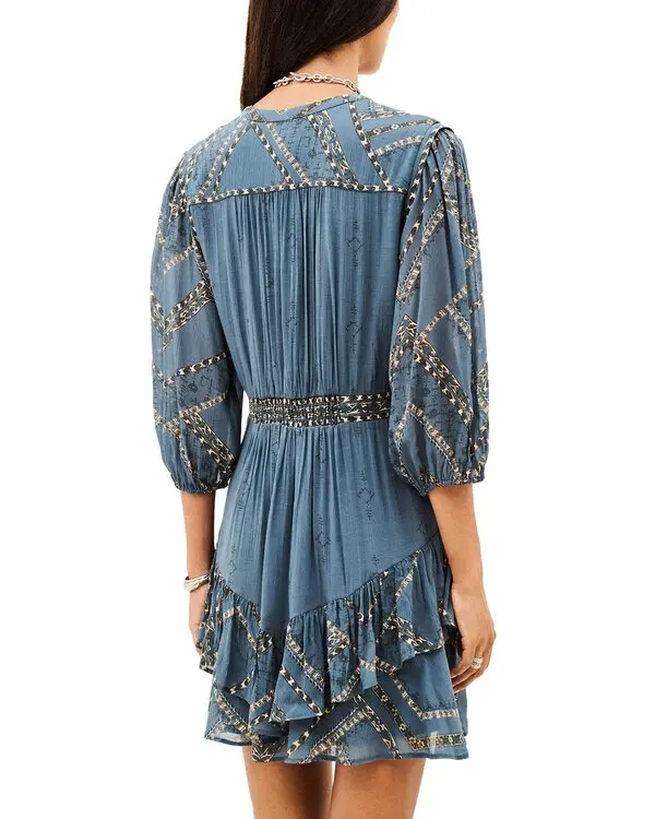 Ba&sh Poly Fit & Flare Mini Dress