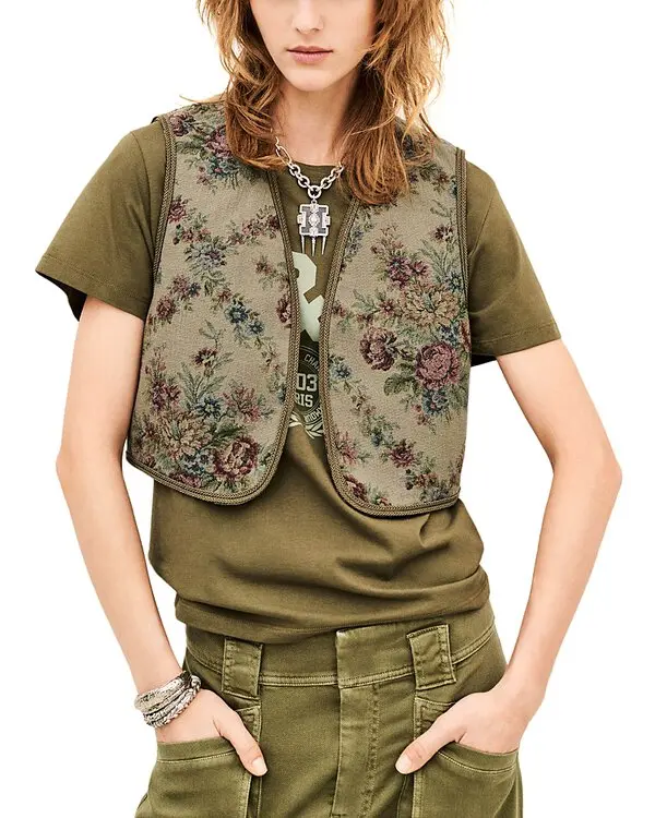 Ba&sh Raven Cropped Vest