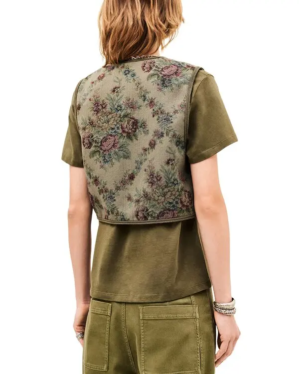 Ba&sh Raven Cropped Vest
