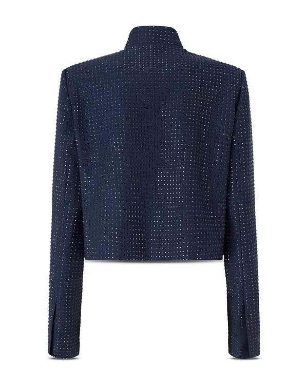 Pinko Morasca Mandarin Collar Studded Jacket
