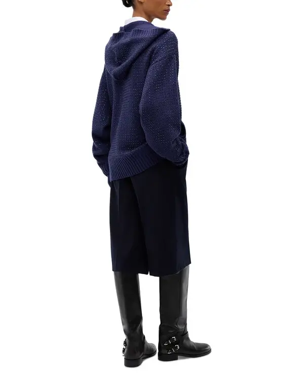Pinko Seicento Embellished Hooded Cardigan