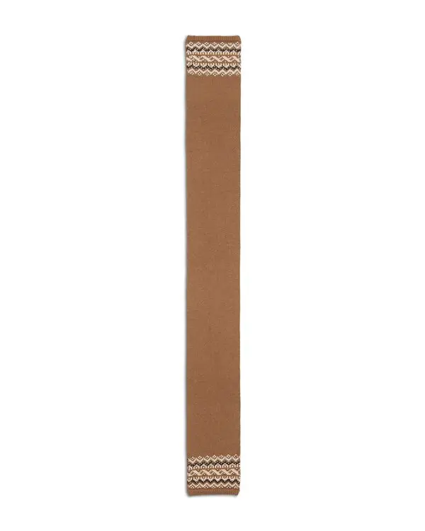 Rag & Bone Fallon Studded Fair Isle Scarf - Camel