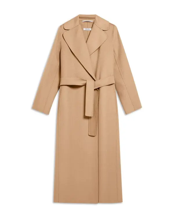 Max Mara Poldo Wool Belted Wrap Coat