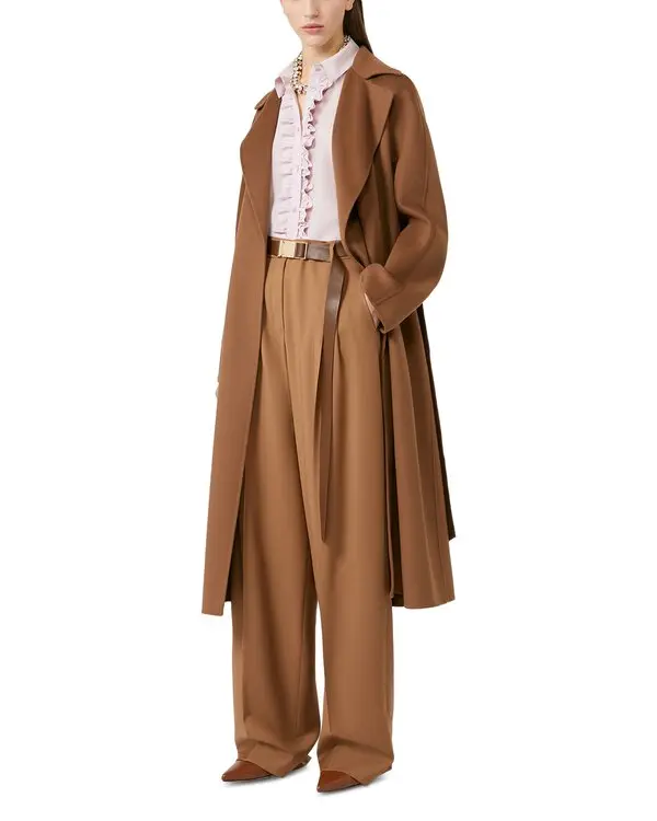 Max Mara Mstcles Wool, Silk & Cashmere Blend Robe Coat