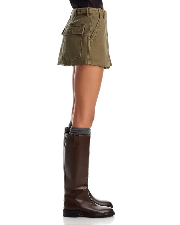 Free People Riverfront Surplus Cotton Utility Mini Skirt