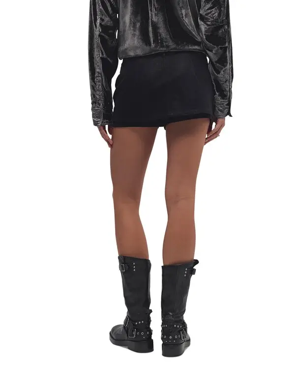 Free People Gallivanting Faux Suede Skort