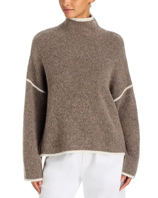 A.REN A. Ren Brienne Oversized Mock Neck Sweater