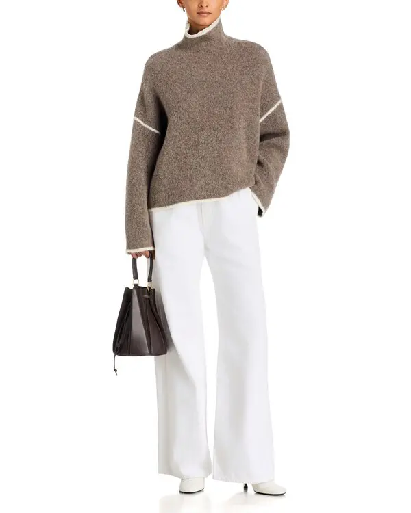 A.REN A. Ren Brienne Oversized Mock Neck Sweater