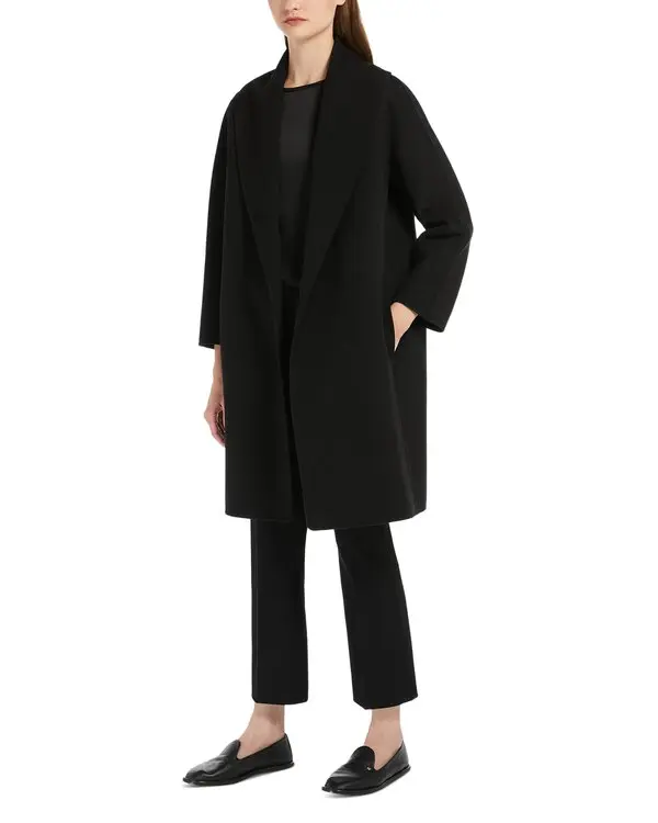 Max Mara Messi Wool Shawl Collar Robe Coat