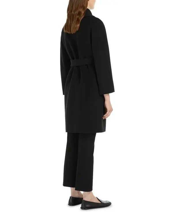 Max Mara Messi Wool Shawl Collar Robe Coat
