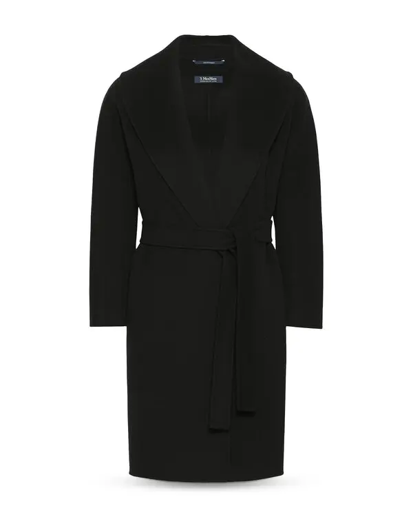 Max Mara Messi Wool Shawl Collar Robe Coat