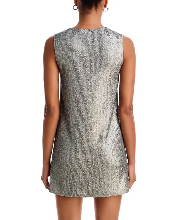 Norma Kamali Sleeveless Sequined Mini Dress