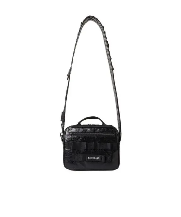 Balenciaga Army Pouch Shoulder Bag - Black