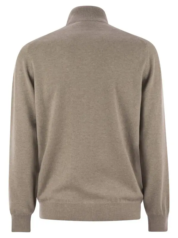 Brunello Cucinelli Zip-up High Neck Cardigan