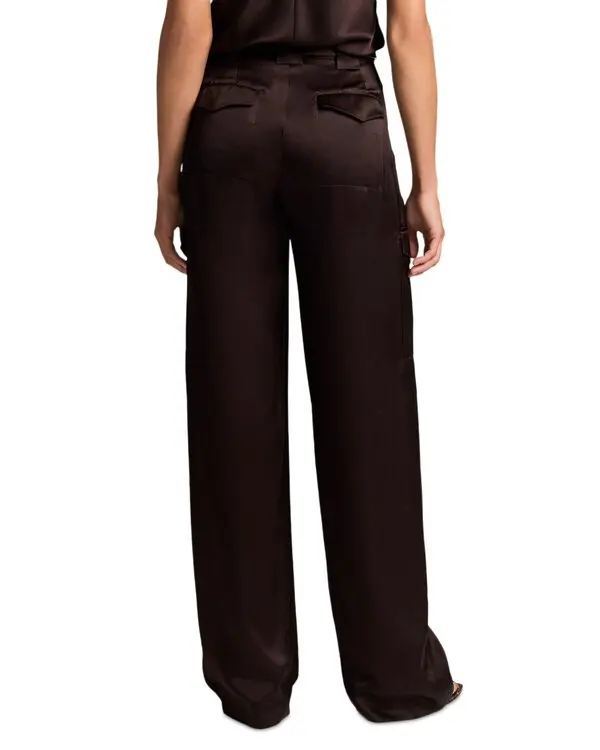 Vince Satin High Waisted Utility Pants