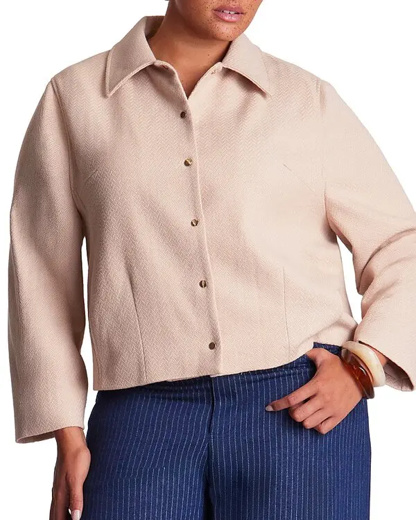 ESTELLE Macarra Collared Jacket - Stone
