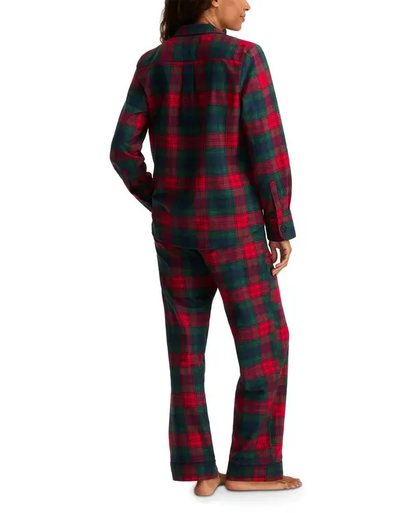 PETITE PLUME Cotton Plaid Twill Pajama Set