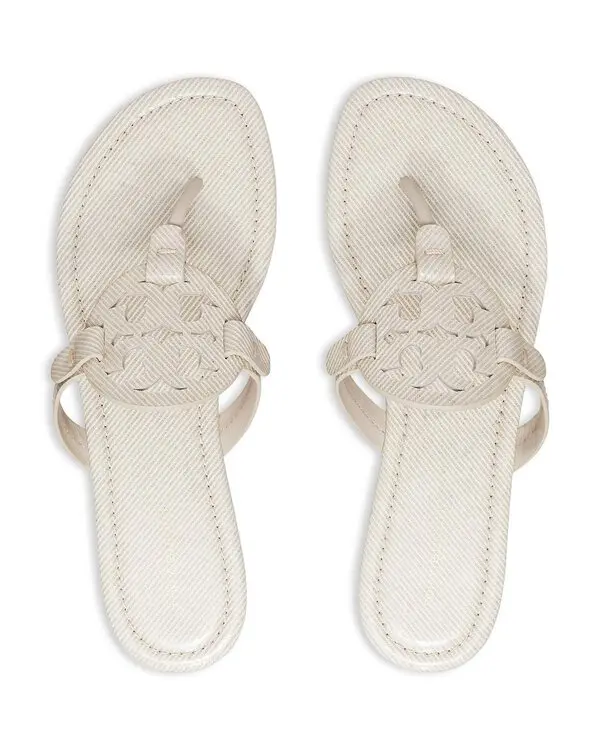 Tory Burch Miller Coated Canvas Sandals