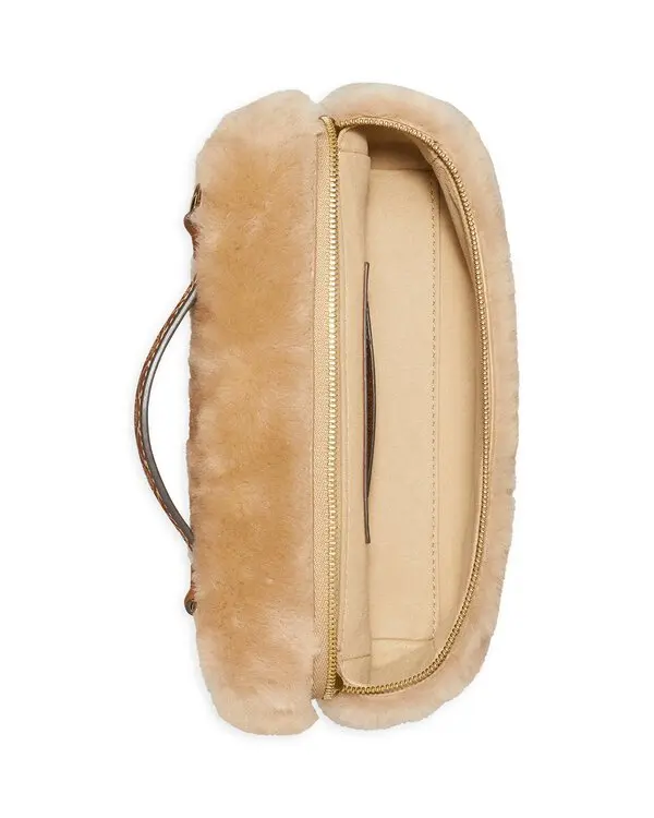 Tory Burch Romy Shearling Top Handle Bag