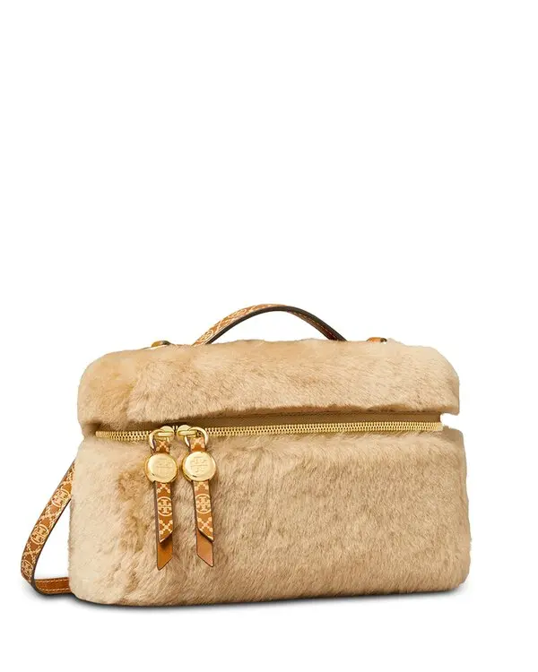 Tory Burch Romy Shearling Top Handle Bag