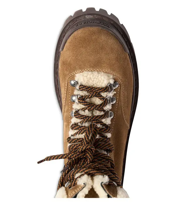 Balenciaga Suede & Shearling Winter Boots