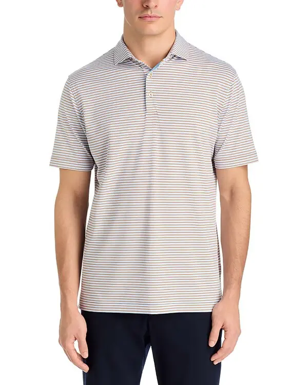 Peter Millar Brooks Performance Jersey Polo - Dark Amber
