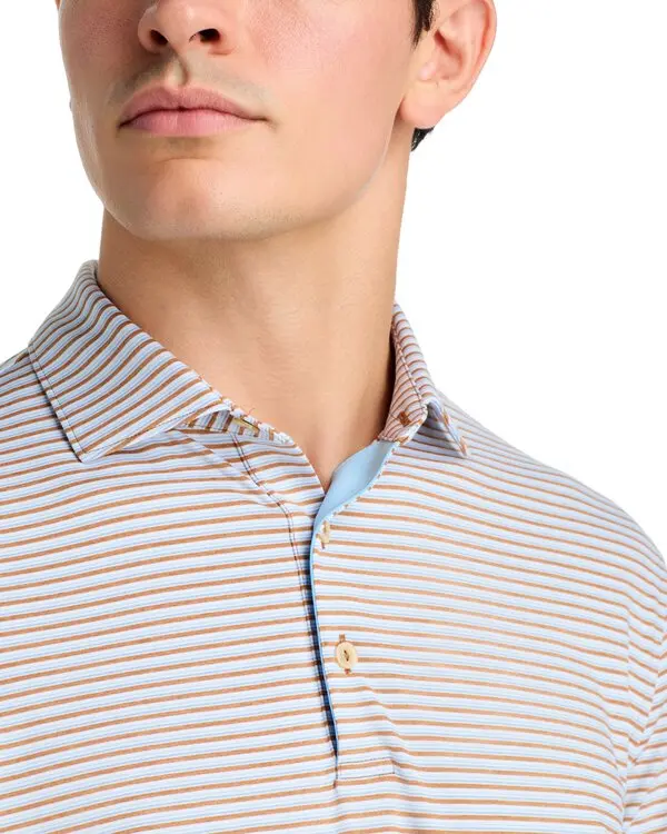 Peter Millar Brooks Performance Jersey Polo - Dark Amber