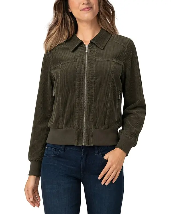 LIVERPOOL Collared Zip Front Bomber Jacket