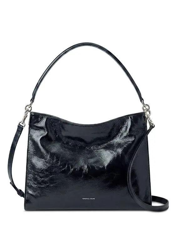 Veronica Beard Bea Crinkled Leather Crossbody