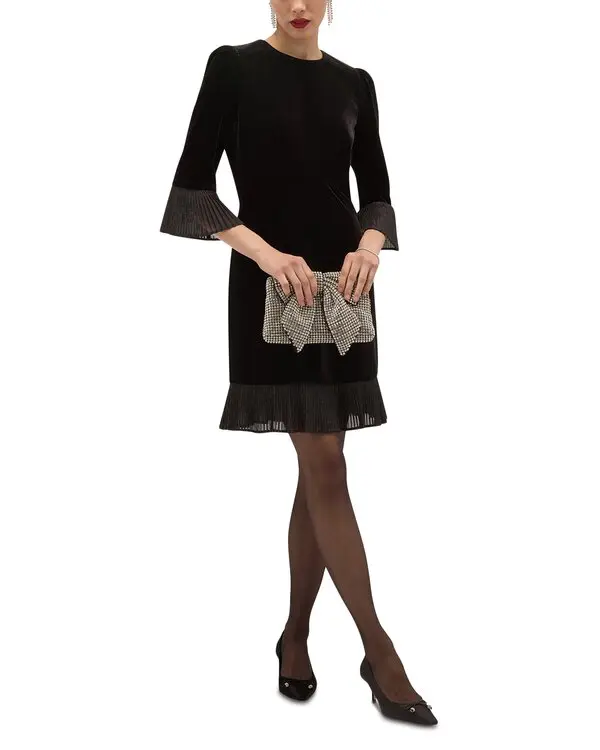 HOBBS LONDON Petites Ashley Velvet Mini Dress