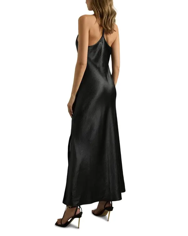 REISS Hammered Satin Slip Dress