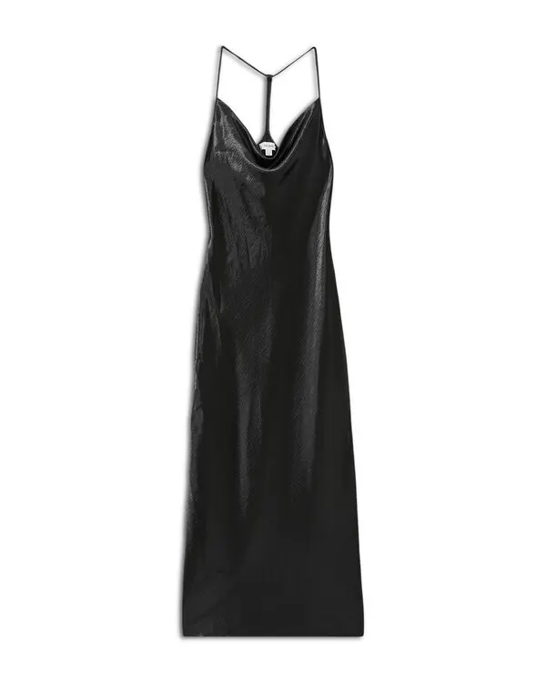 REISS Hammered Satin Slip Dress
