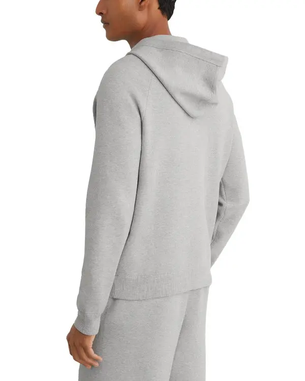 REISS Manchester Full Zip Milano Knit Hoodie