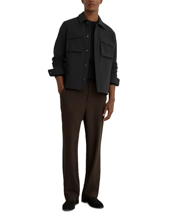 REISS Divide Technical Fleece Overshirt