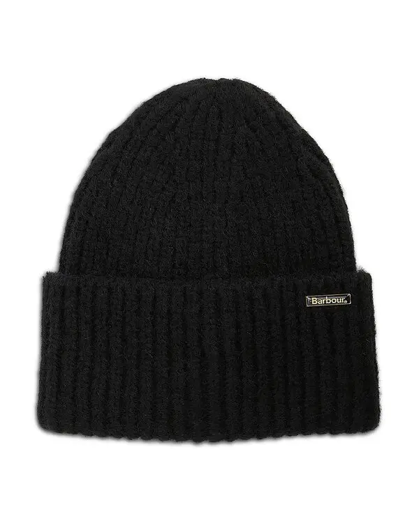 Barbour Meryl Ribbed Beanie - Black