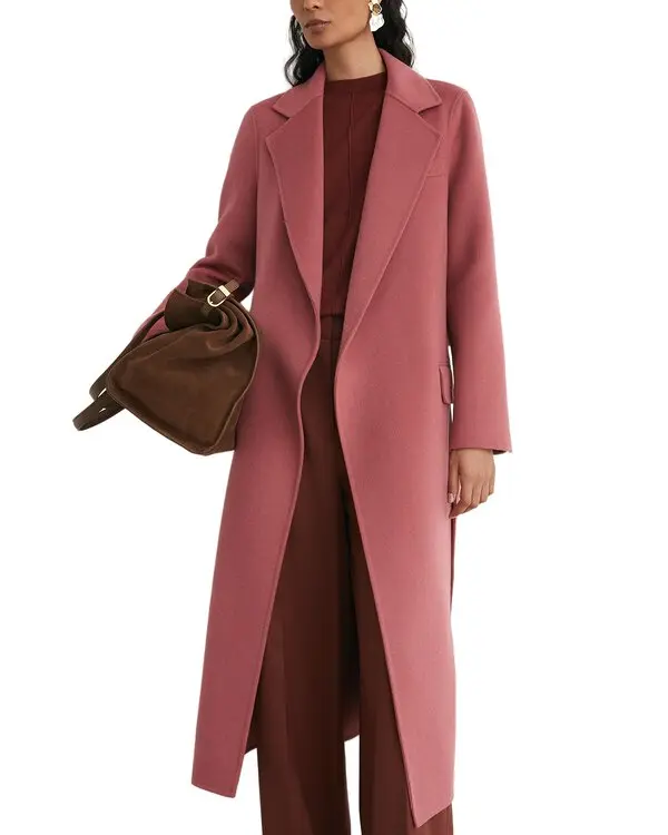 REISS Petites Wool Blend Long Coat