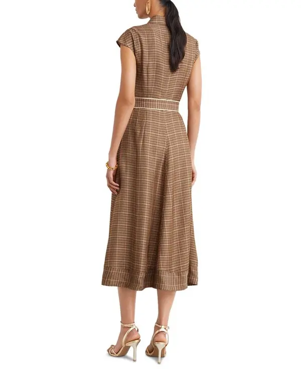 REISS Sammie Belted Midi Dress