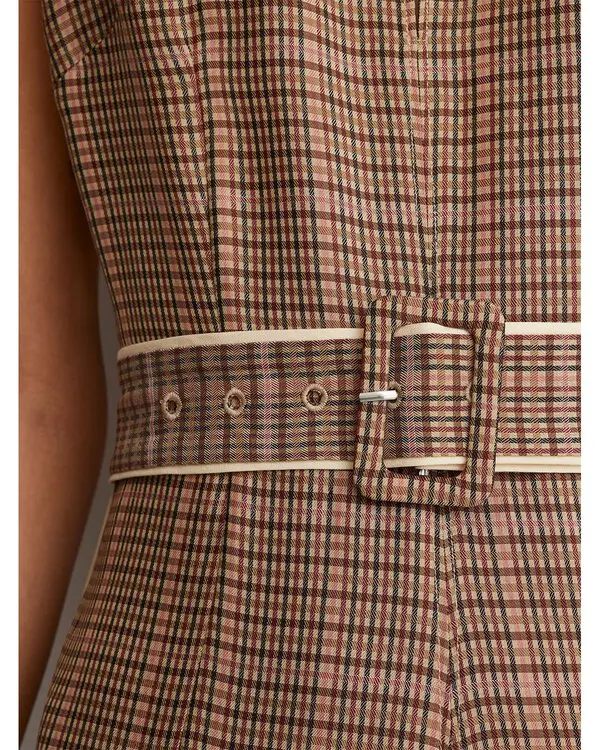 REISS Sammie Belted Midi Dress