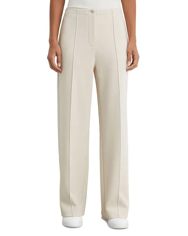 REISS Layla Pintucked Wide Leg Sweatpants