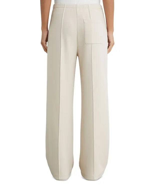 REISS Layla Pintucked Wide Leg Sweatpants