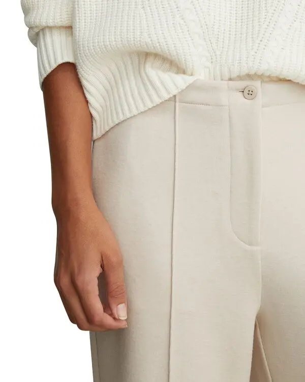 REISS Layla Pintucked Wide Leg Sweatpants