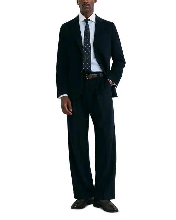 REISS Wells Cotton Blend Stretch Contrast Collar Dress Shirt