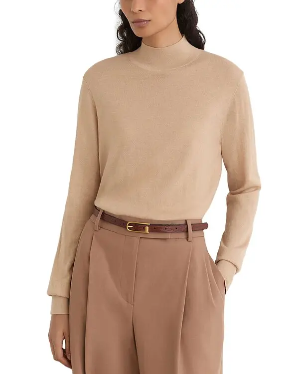 REISS Rina Wool Mock Neck Sweater