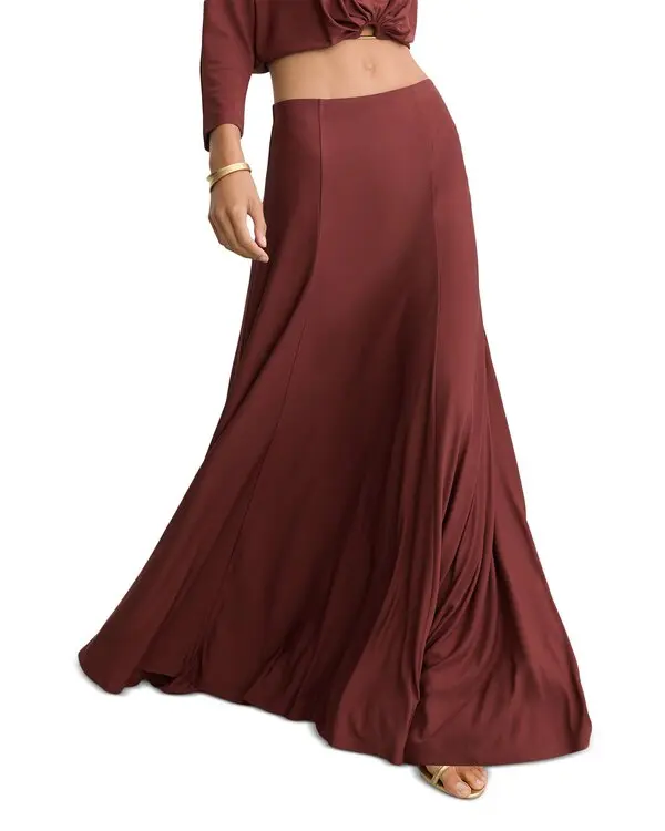REISS Stretch Jersey Maxi Skirt