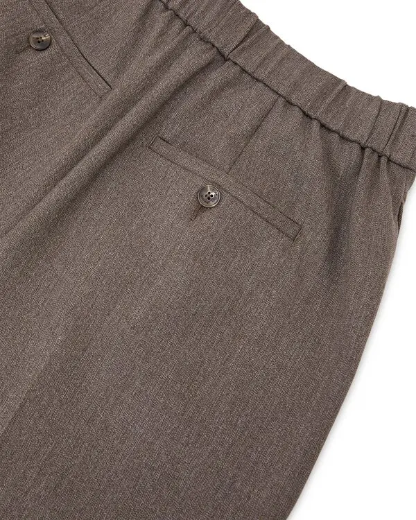 REISS Petite Elowen Drawstring Waist Wide Leg Trousers - Neutral