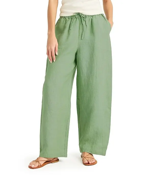 VITAMIN A Parker Linen Pant - Sage